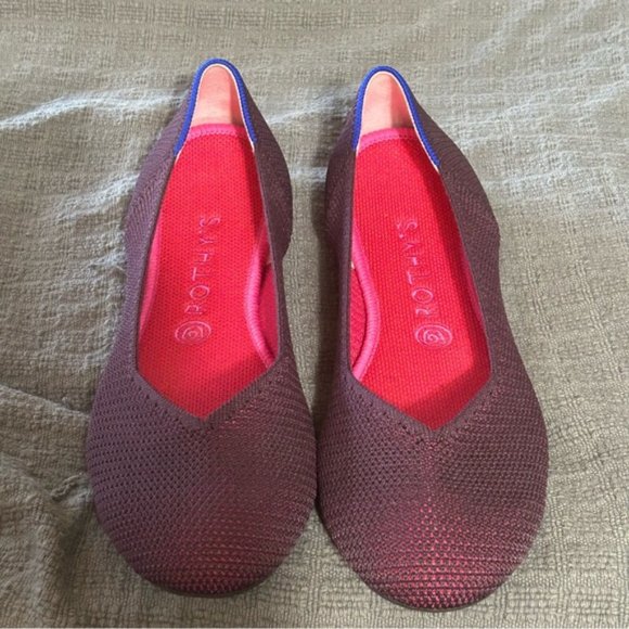 Rothy's | Shoes | Rothys The Flat Berry Lattice Stitch Fabric Ballet ...